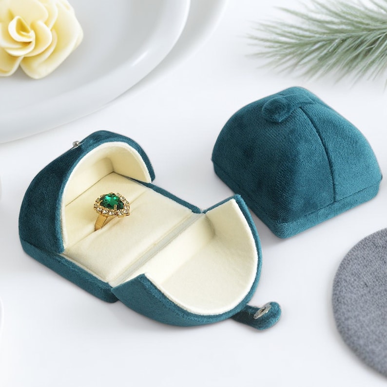 Blue Velvet Jewelry Boxes, Bangle Box, Ring Box, Pendant Box, Necklace ...