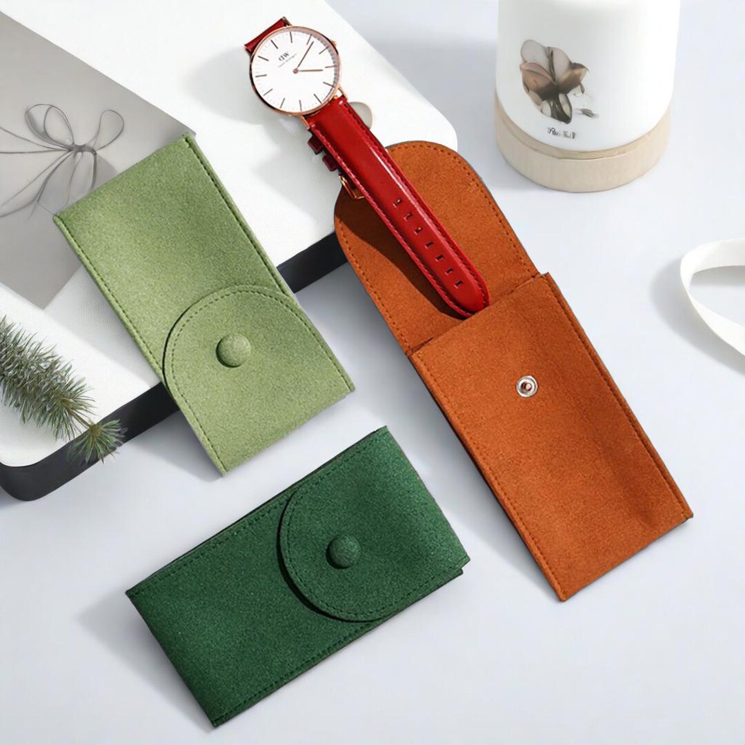 Premium Fiber Watch Storage Pouch for Dust-proof Protection, Portable ...