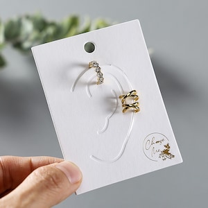 Custom Earring Cuff Display Cards 500 Pcs, Earring Cuff Packaging Cards ...