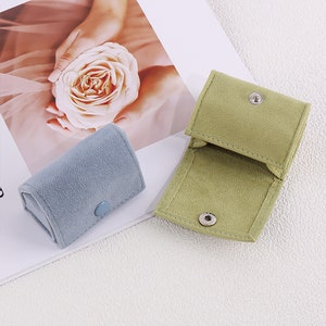 Personalized Ring Pouch, Velvet Ring Pouch With Button, Velvet Ring ...