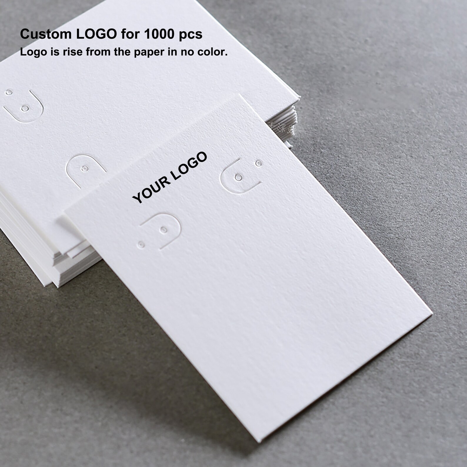 Embossing Earring Display Cards With Logo1000 Pcs Custom - Etsy