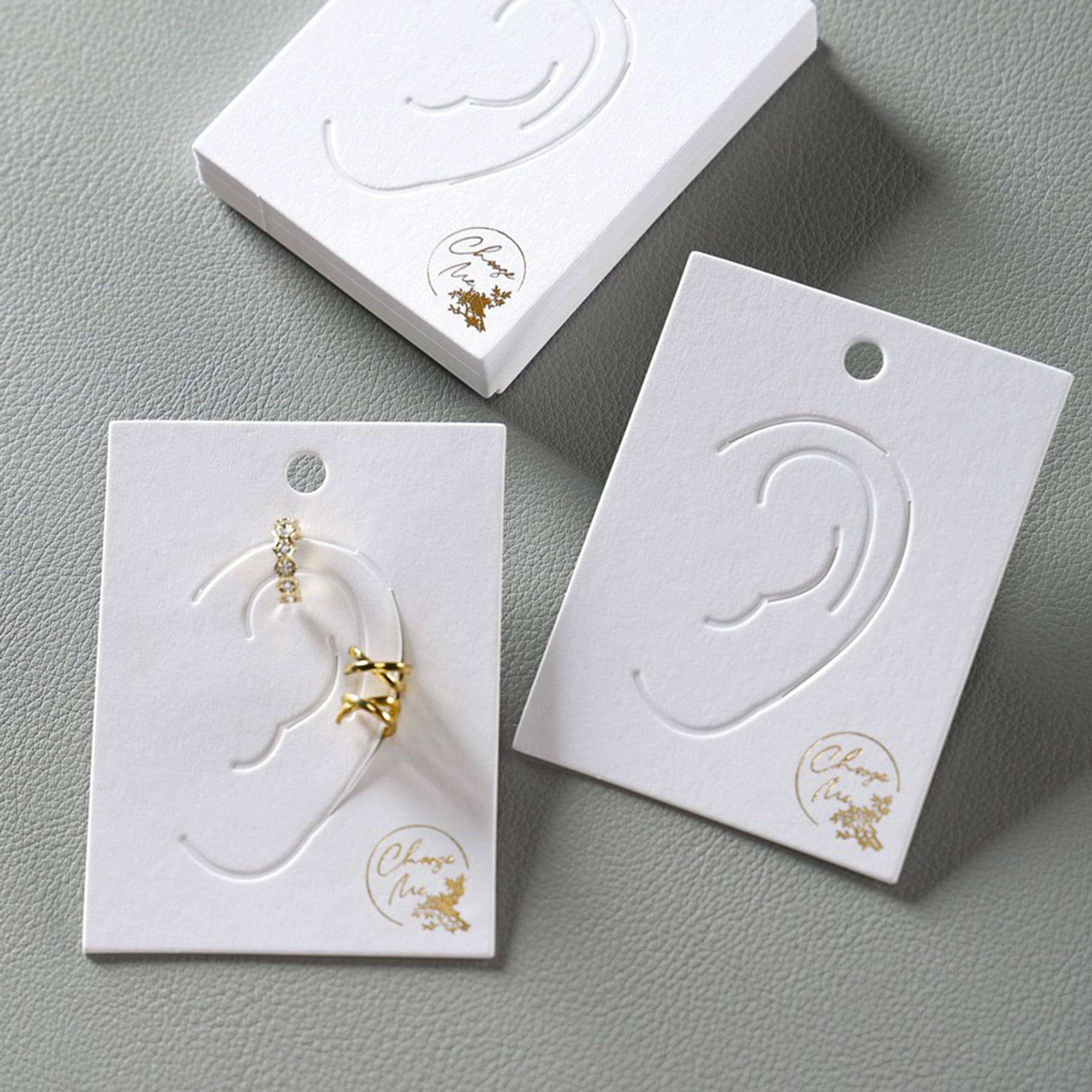 Custom Earring Cuff Display Cards 500 Pcs, Earring Cuff Packaging Cards ...