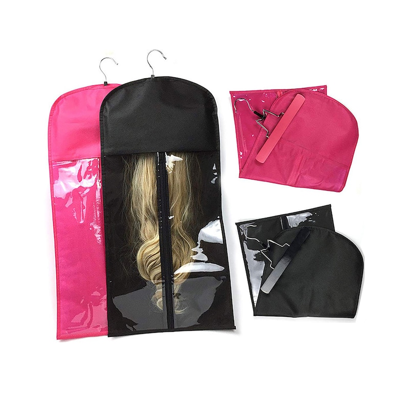 Personalized Hair Extension Hanging Bag Non-woven Wigs - Etsy