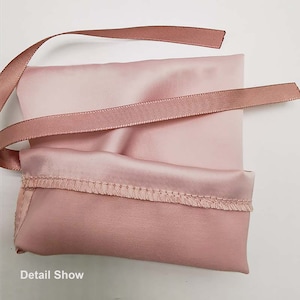 Silk Drawstring Bag,custom Pink Green Black White Silk Pouch,silk Bags ...