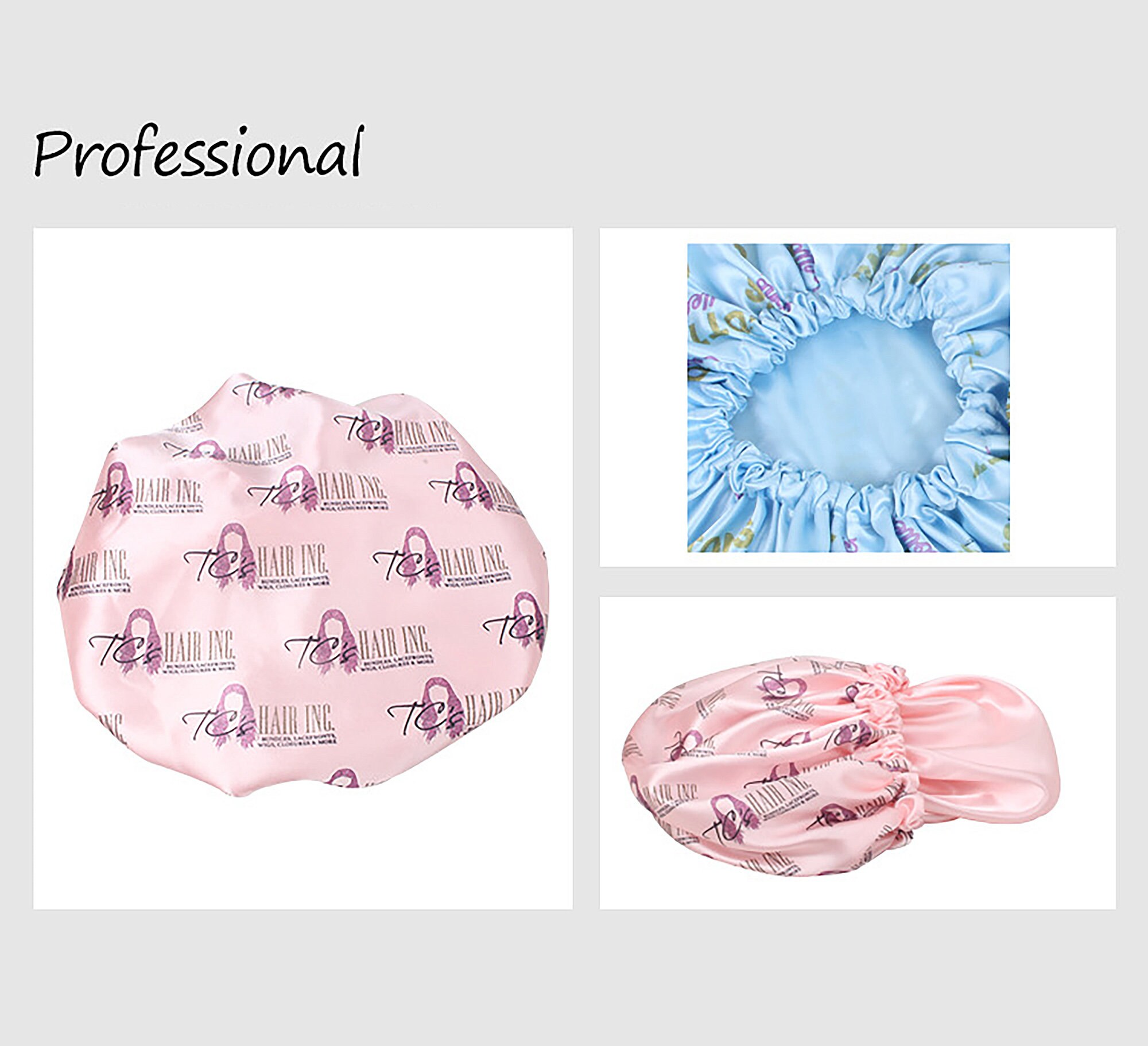 Custom Logo Silk Bonnets for Women Double Layer Baby Bonnet, Designer ...