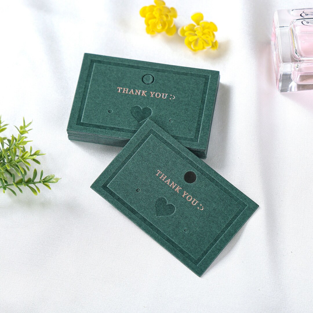 Earring Display Cards Custom Wholesale, Thank You Earring Cards, Custom ...