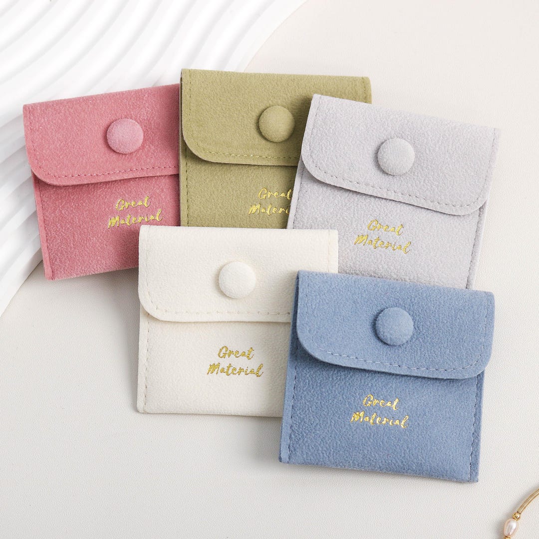Velvet Jewelry Pouch, Snap Fastener Envelope Jewelry Pouch,jewelry ...