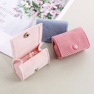 Personalized Ring Pouch, Velvet Ring Pouch With Button, Velvet Ring ...