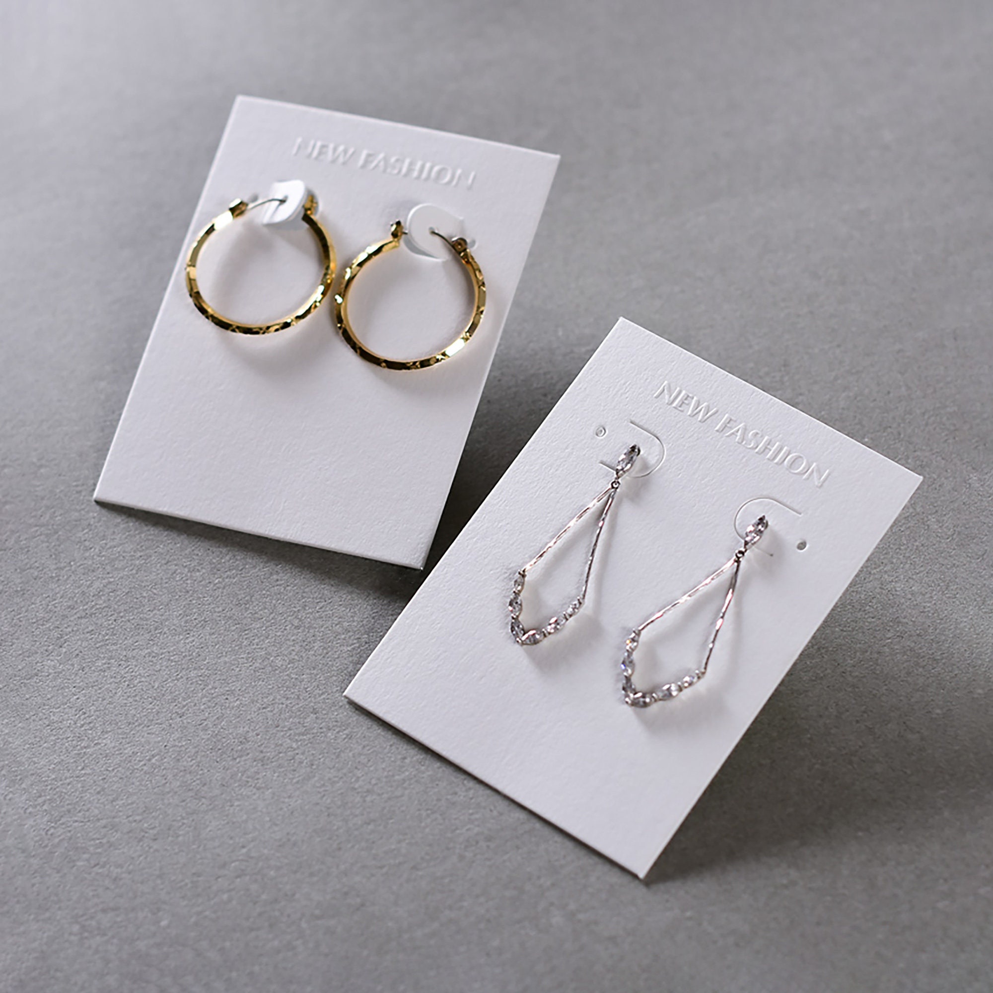 Embossing Earring Display Cards With Logo,1000 Pcs Custom Jewelry Cards ...
