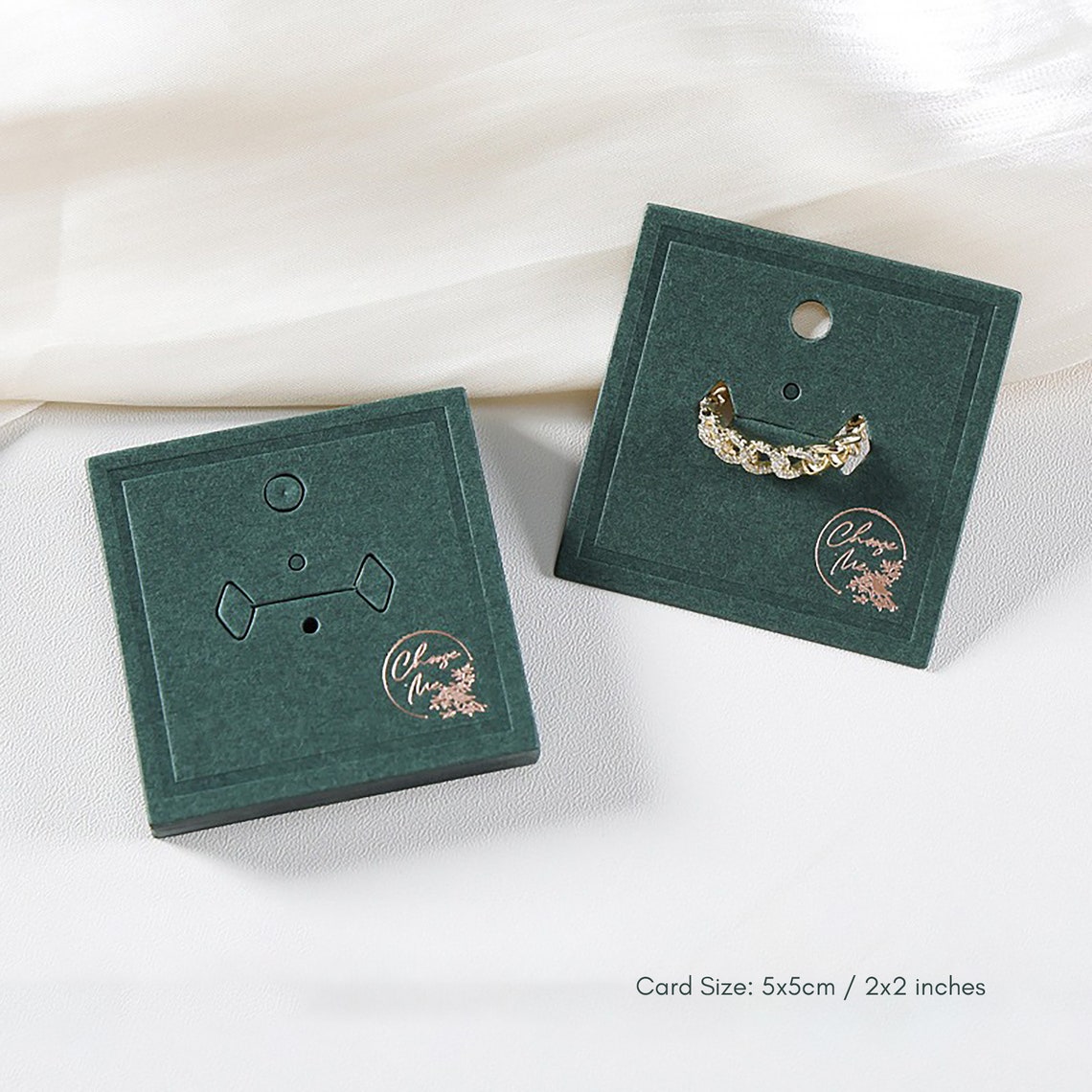 Custom Ring Holder Cards 500 Pcs, Jewelry Packaging Cards Ring Holders ...
