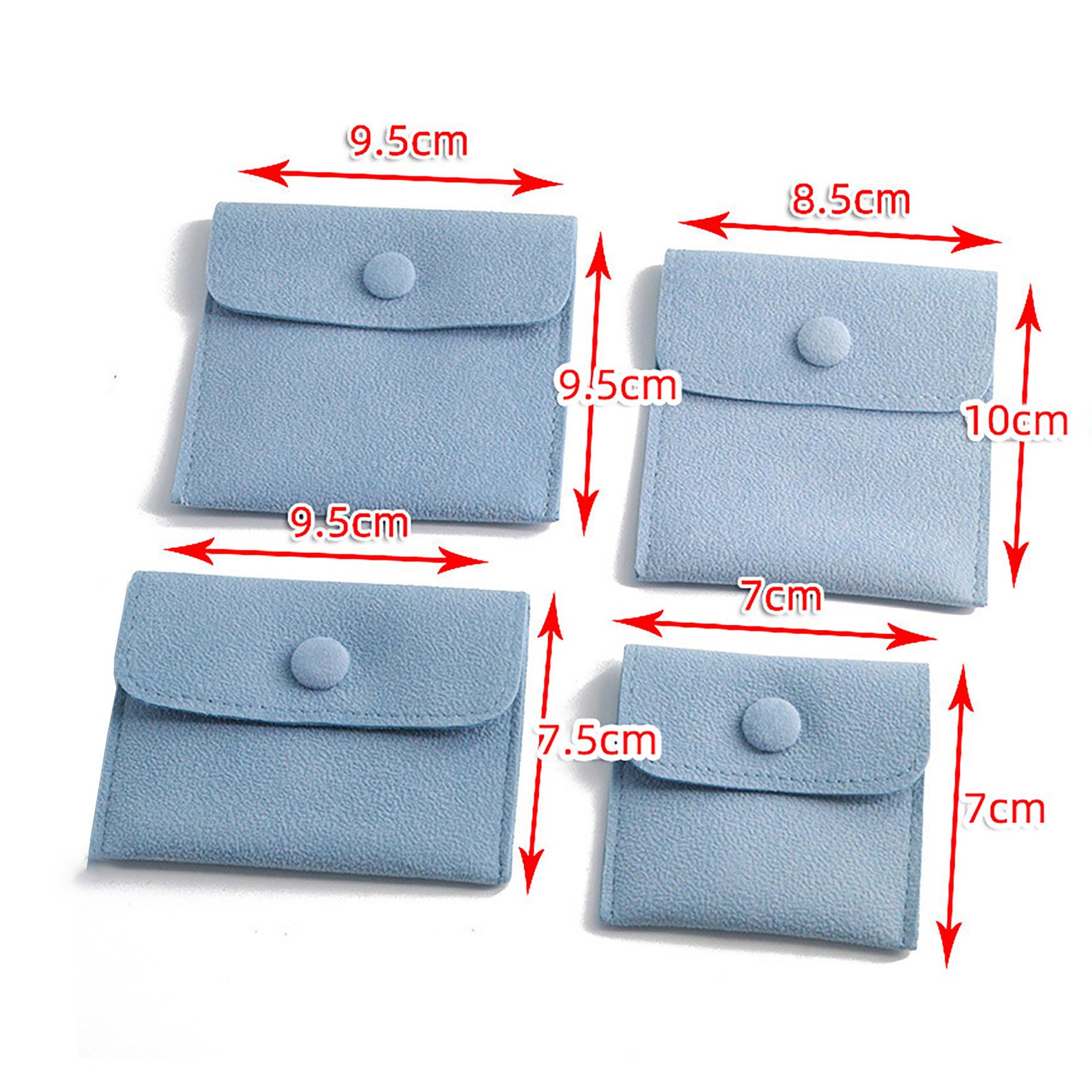 Velvet Jewelry Pouch, Snap Fastener Envelope Jewelry Pouch,jewelry ...