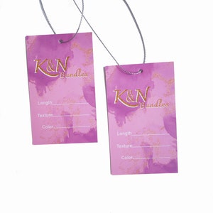 Custom Hair Bundle Bags, Hair Bonnets, Wig Edge Wrap, Wig Labels, Wig ...