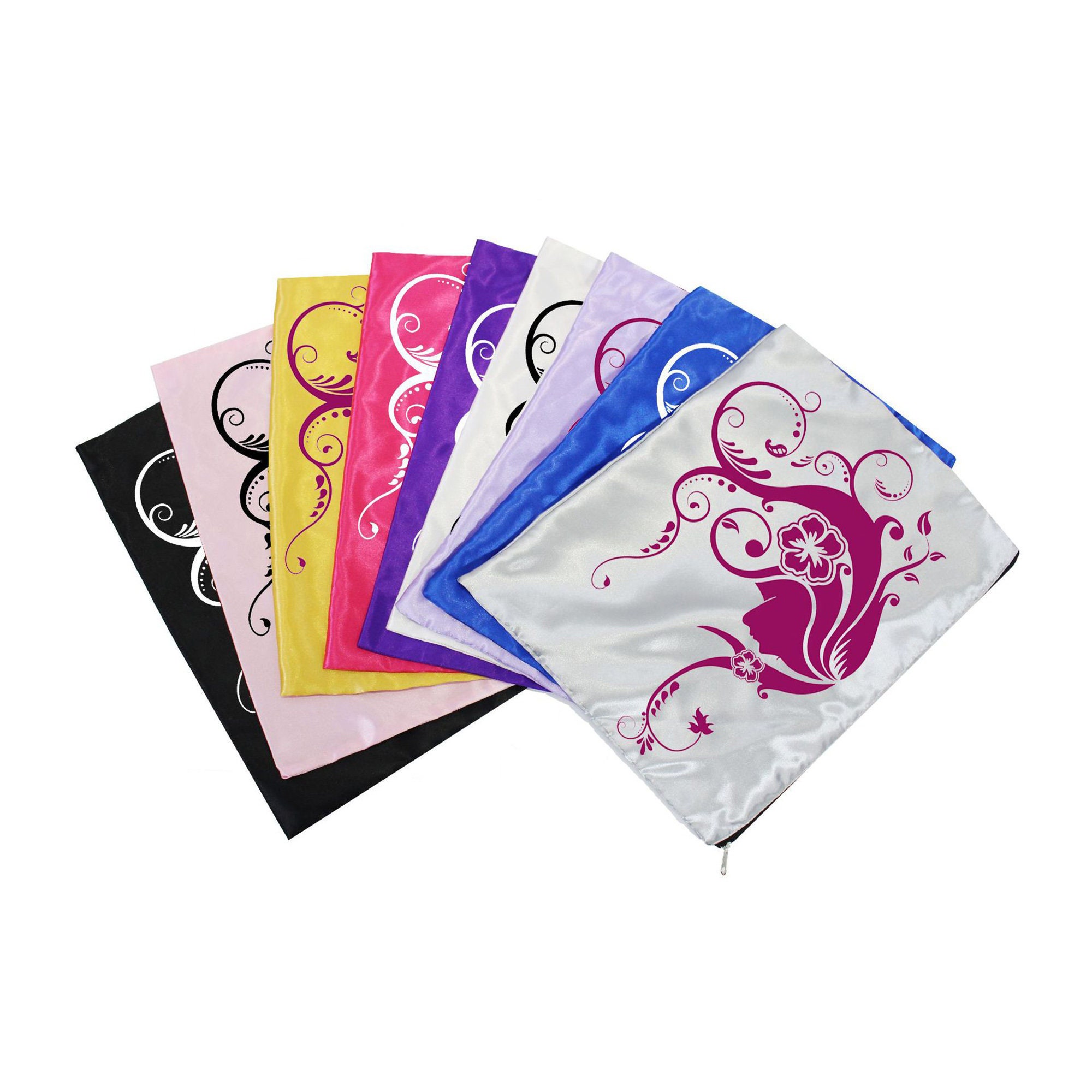 20 Custom Zipped Satin Hair Pouches,hair Storage Pouch, Hair Collection ...