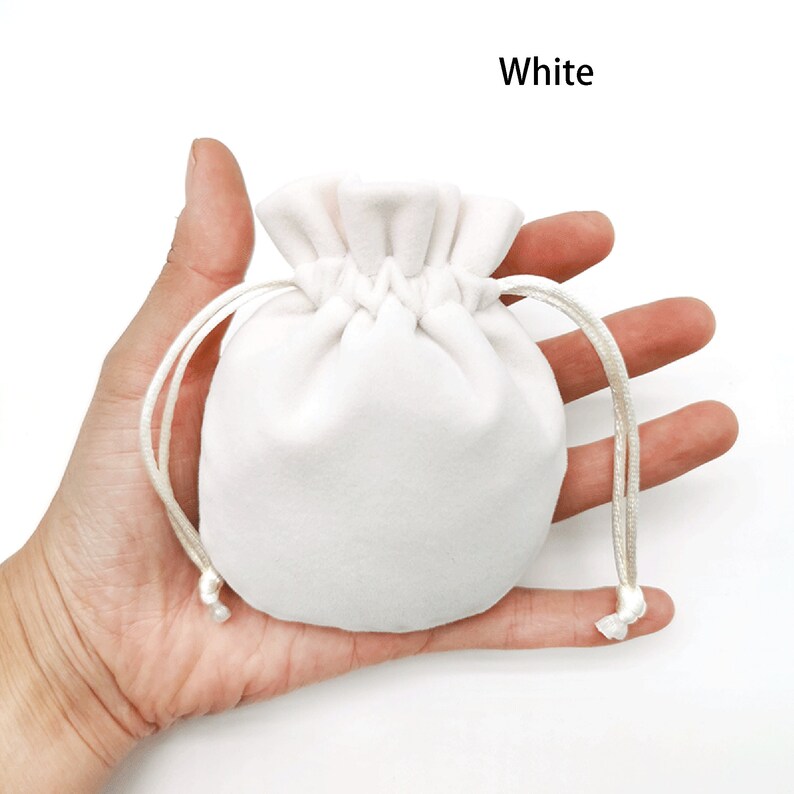 1-200 Small Drawstring Jewelry Pouch Round Bottom Jewelry - Etsy