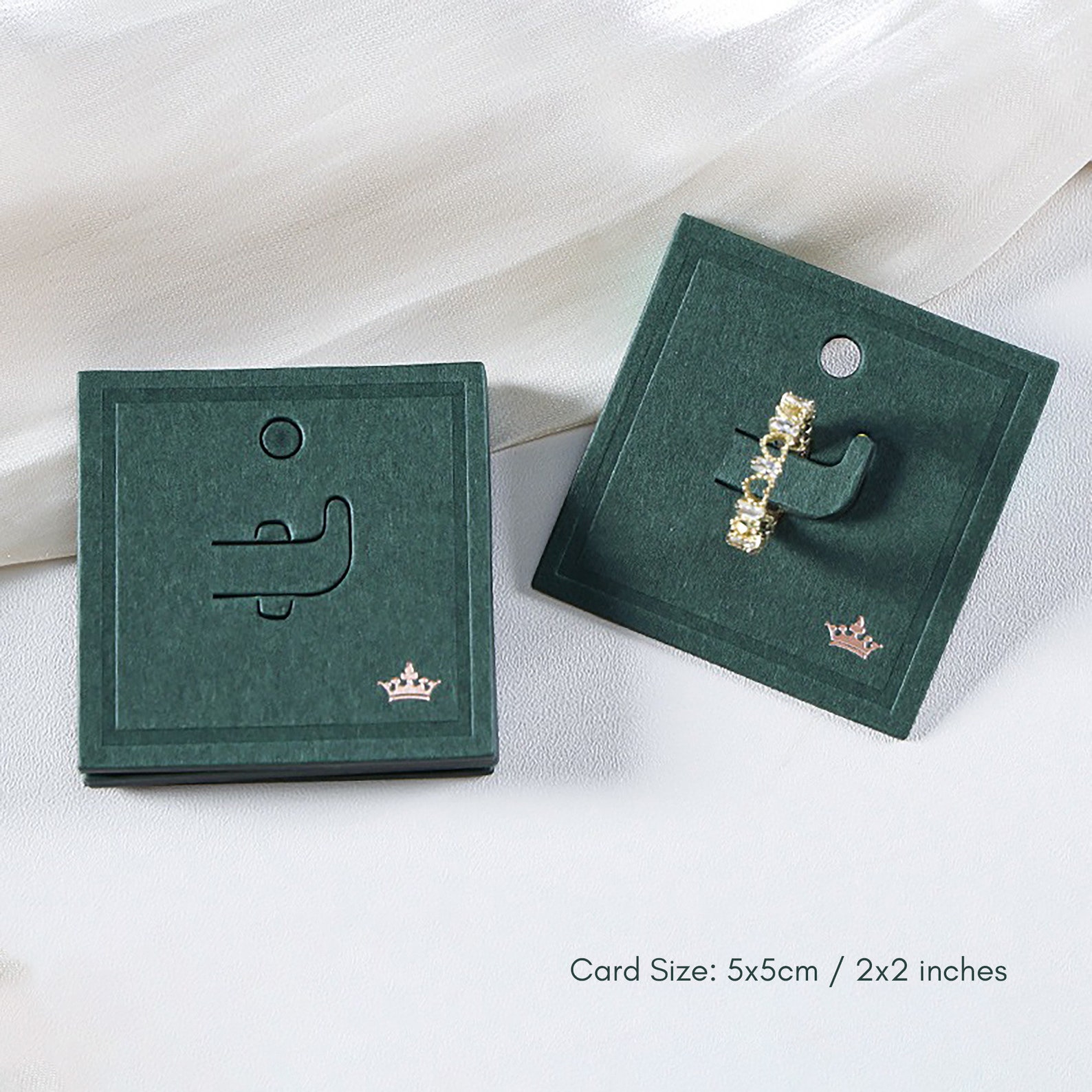 Custom Ring Holder Cards 500 Pcs, Jewelry Packaging Cards Ring Holders ...