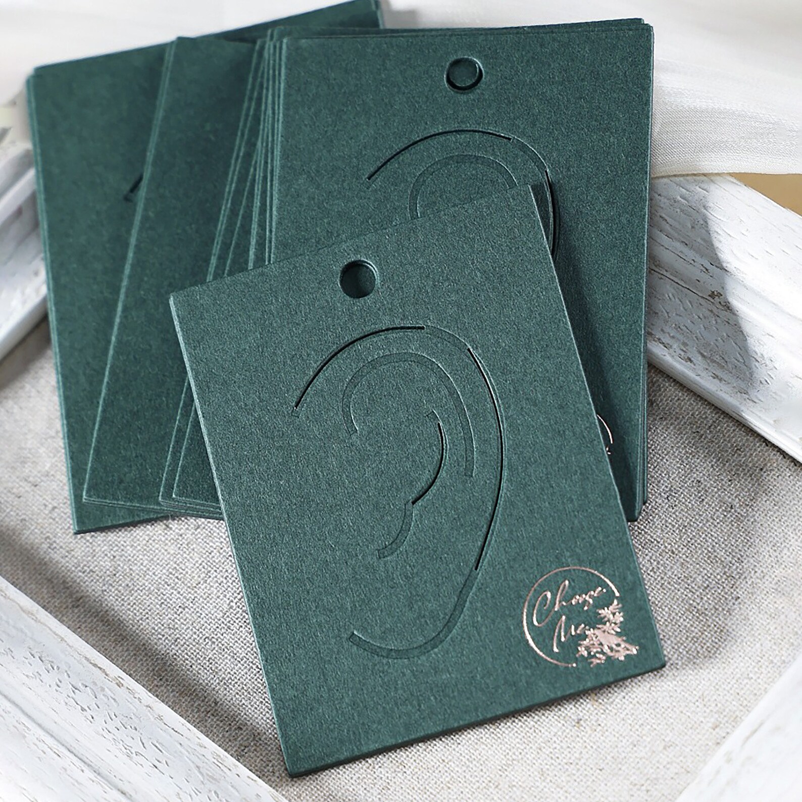 Custom Earring Cuff Display Cards 500 Pcs, Earring Cuff Packaging Cards ...