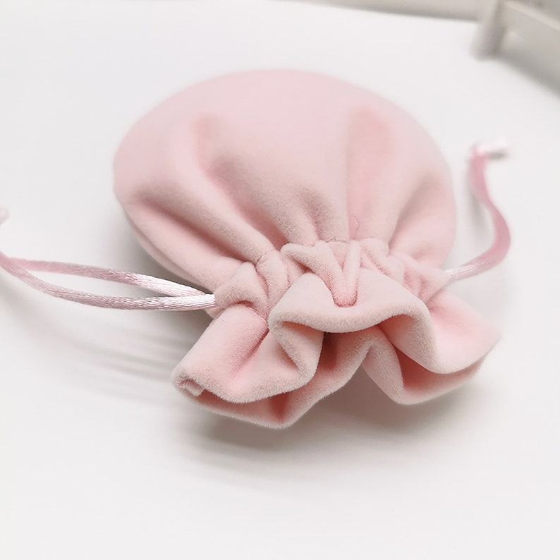 1-200 Small Drawstring Jewelry Pouch Round Bottom Jewelry - Etsy