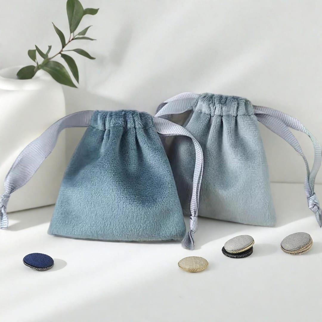 1-500 Silky Velvet Jewelry Pouch 7x7cm, Soft Drawstring Bags for Small ...