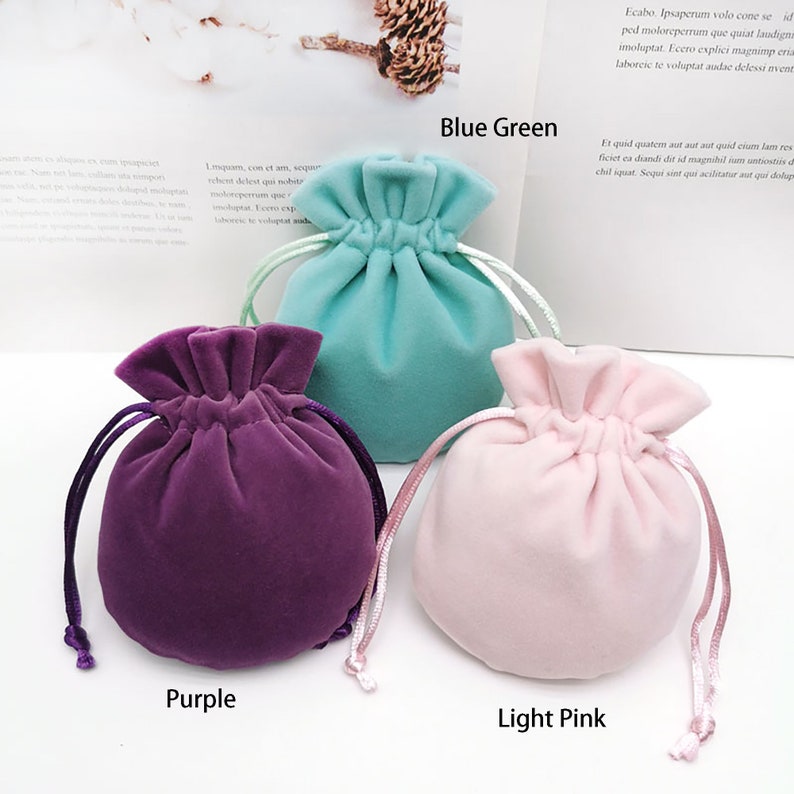 1-200 Small Drawstring Jewelry Pouch Round Bottom Jewelry - Etsy