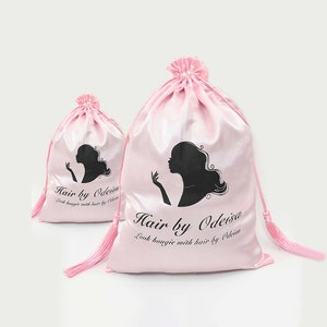 Hair Bags for Bundles Custom With Logo,hair Bags for Wig, Satin ...