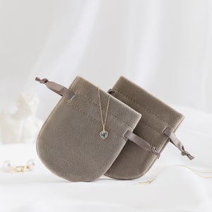 9 Colors Plush Drawstring Pouch, Ribbon Drawstring Pouch for Jewelry ...