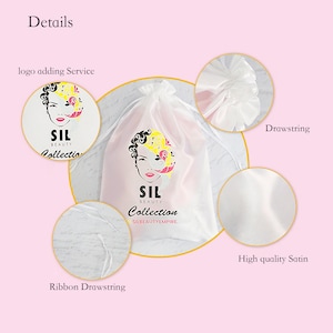 Hair Bags for Bundles Custom With Logo,hair Bags for Wig, Satin ...