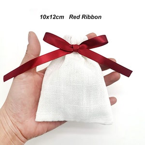 Small Linen Drawstring Bag, Jewelry Pouch, Cotton Linen Gift Bag, Gift ...
