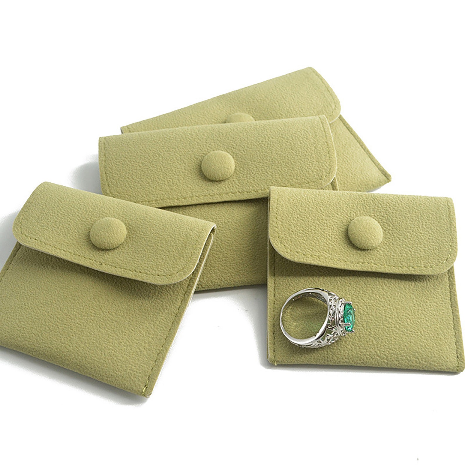 Velvet Jewelry Pouch, Snap Fastener Envelope Jewelry Pouch,jewelry ...