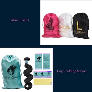 Hair Bags for Bundles Custom With Logo,hair Bags for Wig, Satin ...
