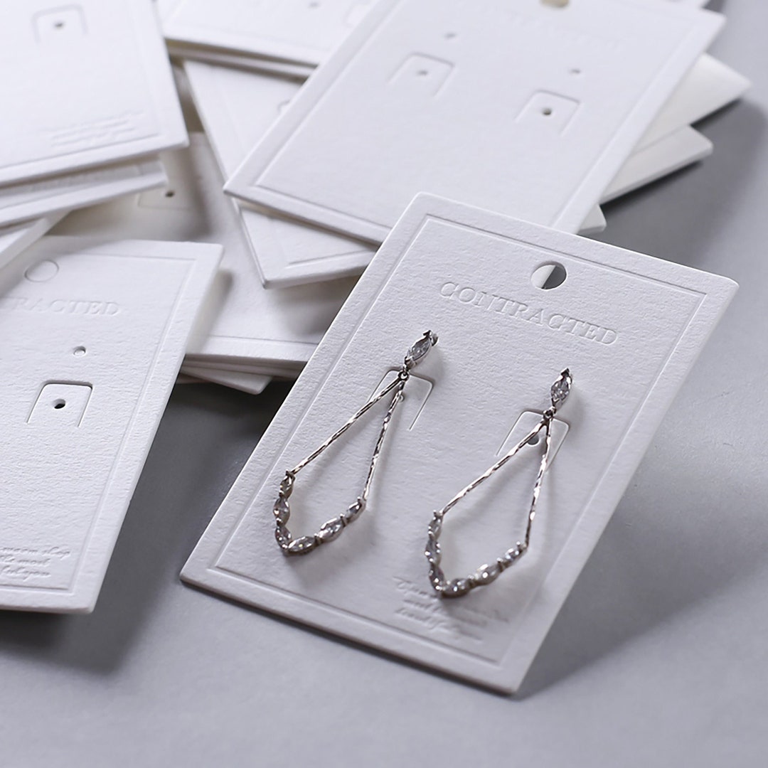 500 Pcs Custom Earring Display Cards, 5x7cm Earring Cards, Personalized ...