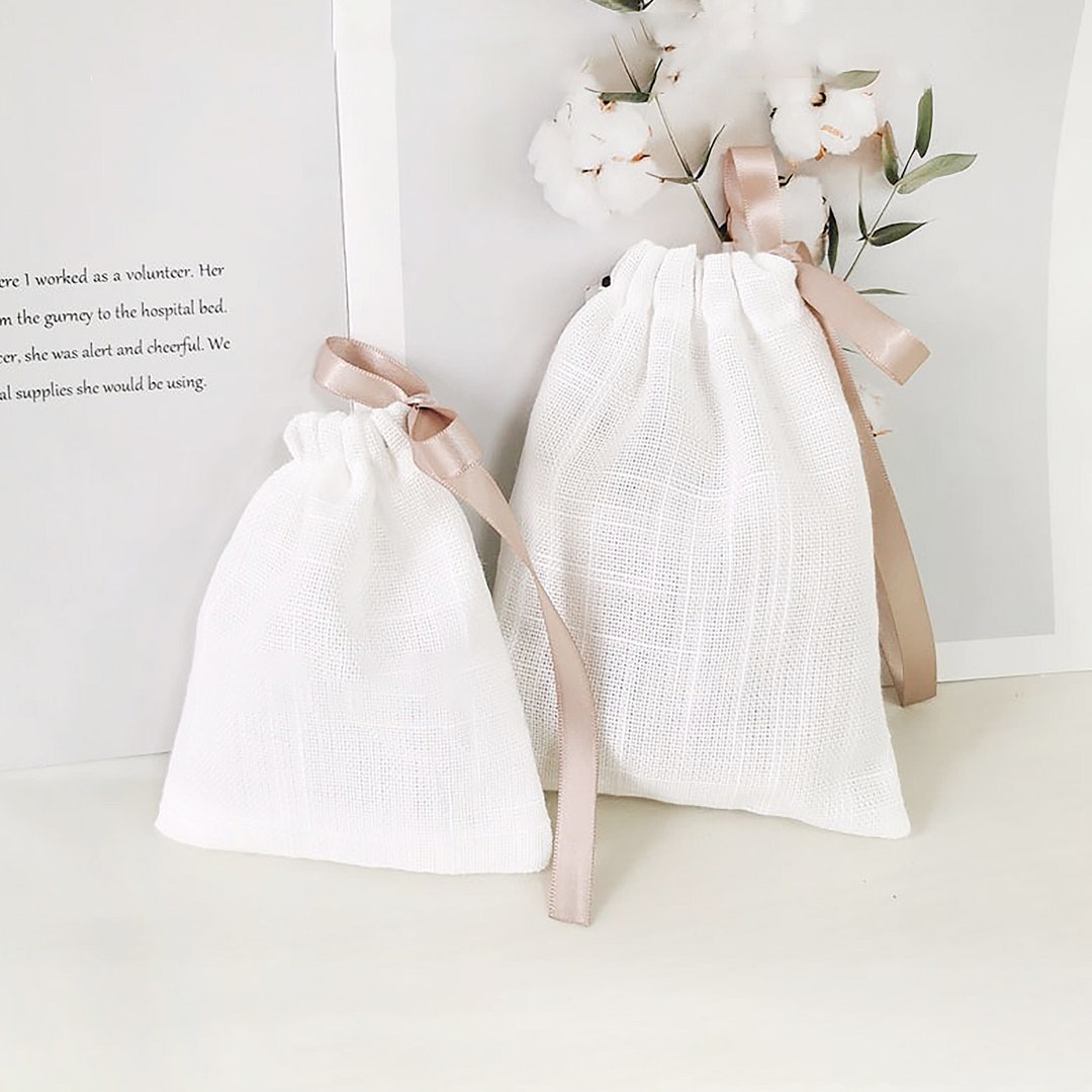 Ribbon Drawstring Bags, Cotton Bags Custom Logo, Gift Bags, Product ...