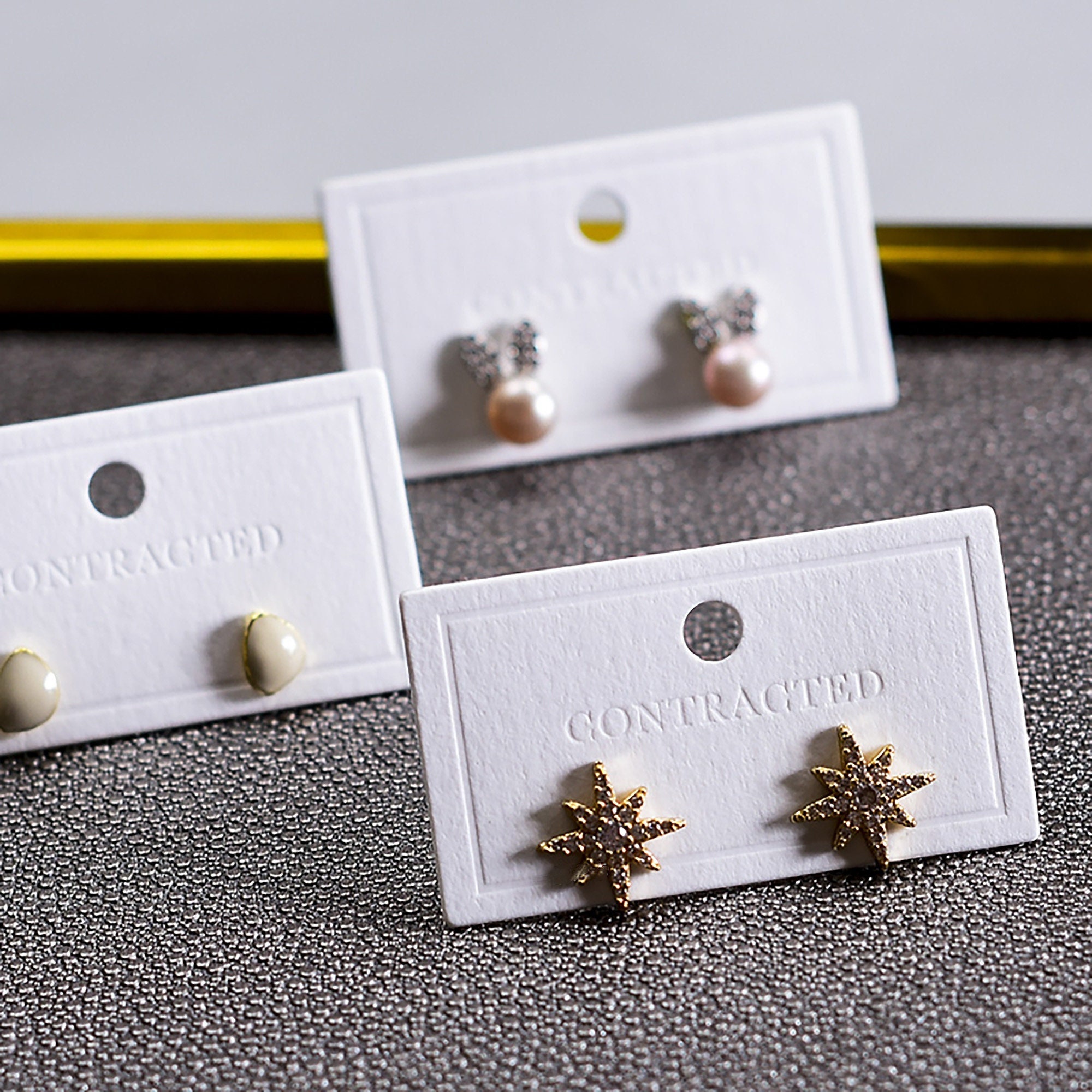 500 Custom Earring Display Card, Personalized Earring Card, Earring ...