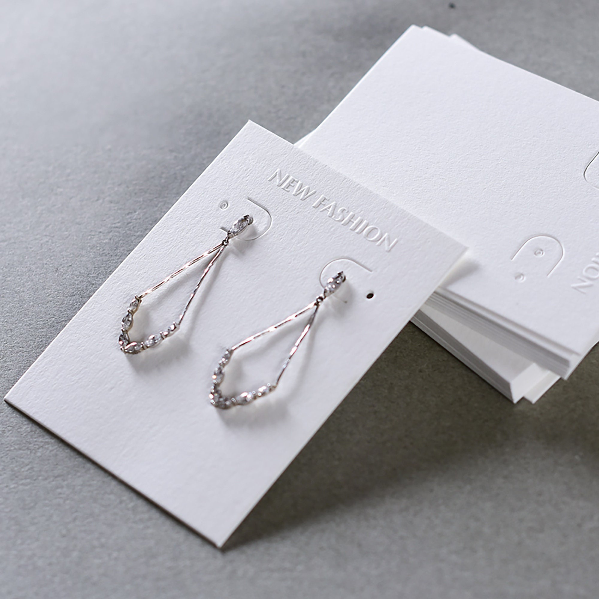 Embossing Earring Display Cards With Logo1000 Pcs Custom - Etsy
