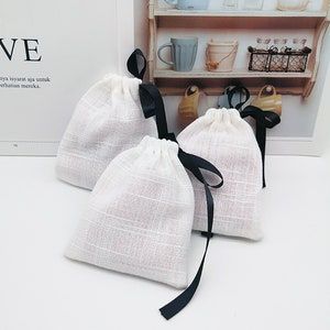 Ribbon Drawstring Bags, Cotton Bags Custom Logo, Gift Bags, Product ...