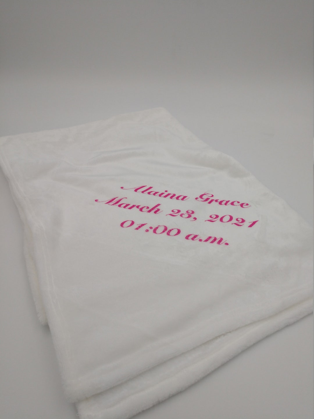 Sublimated Personalized Baby Blanket - Etsy
