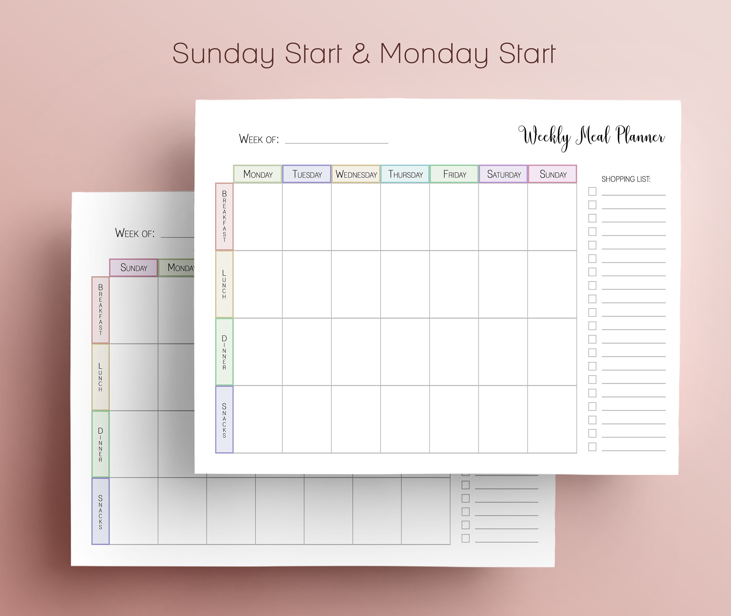 slimming-world-weekly-meal-planner-with-grocery-checklist-etsy