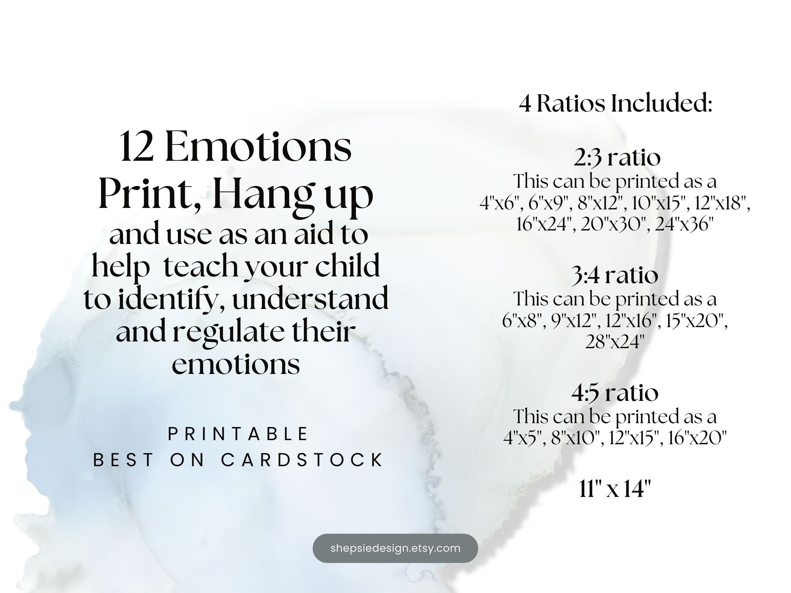 Jewish Kids Emotion Chart: Calming Corner Montessori Poster (digital ...