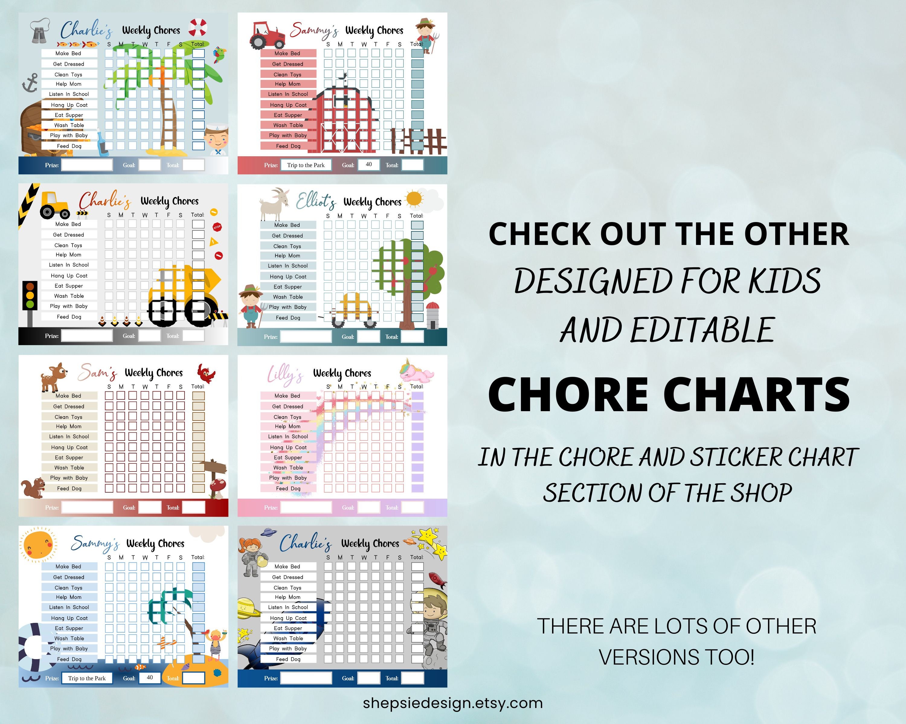 Editable Sticker Chart for Toddler, Reward Chart for Boys, Daily ...