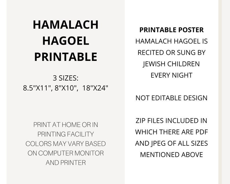 Hamalach Hagoel, Upsherin Gift, Jewish Baby Naming Gift, Jewish Baby ...