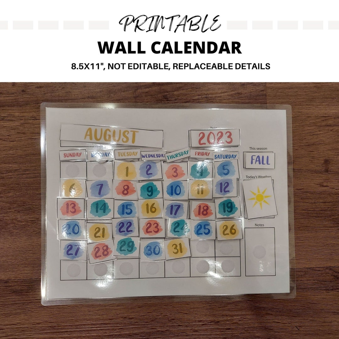 Preschool Monthly Calendar, Kindergarten Calendar Printable, Busy Book ...