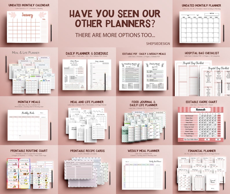 Editable Visual Schedule for Girls, Weekly Schedule for Toddler ...