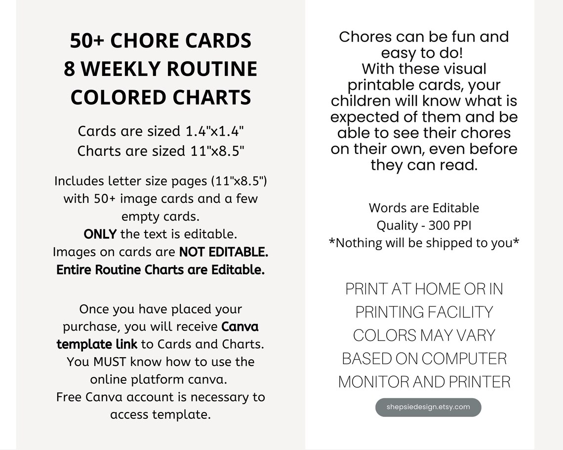 Visual Schedule, Weekly Routine Chart, Bedtime Chart, Morning Routine ...