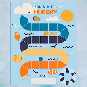 Ocean Sticker Chart for Kids, Behavior Chart, Reward Chart for Boys ...