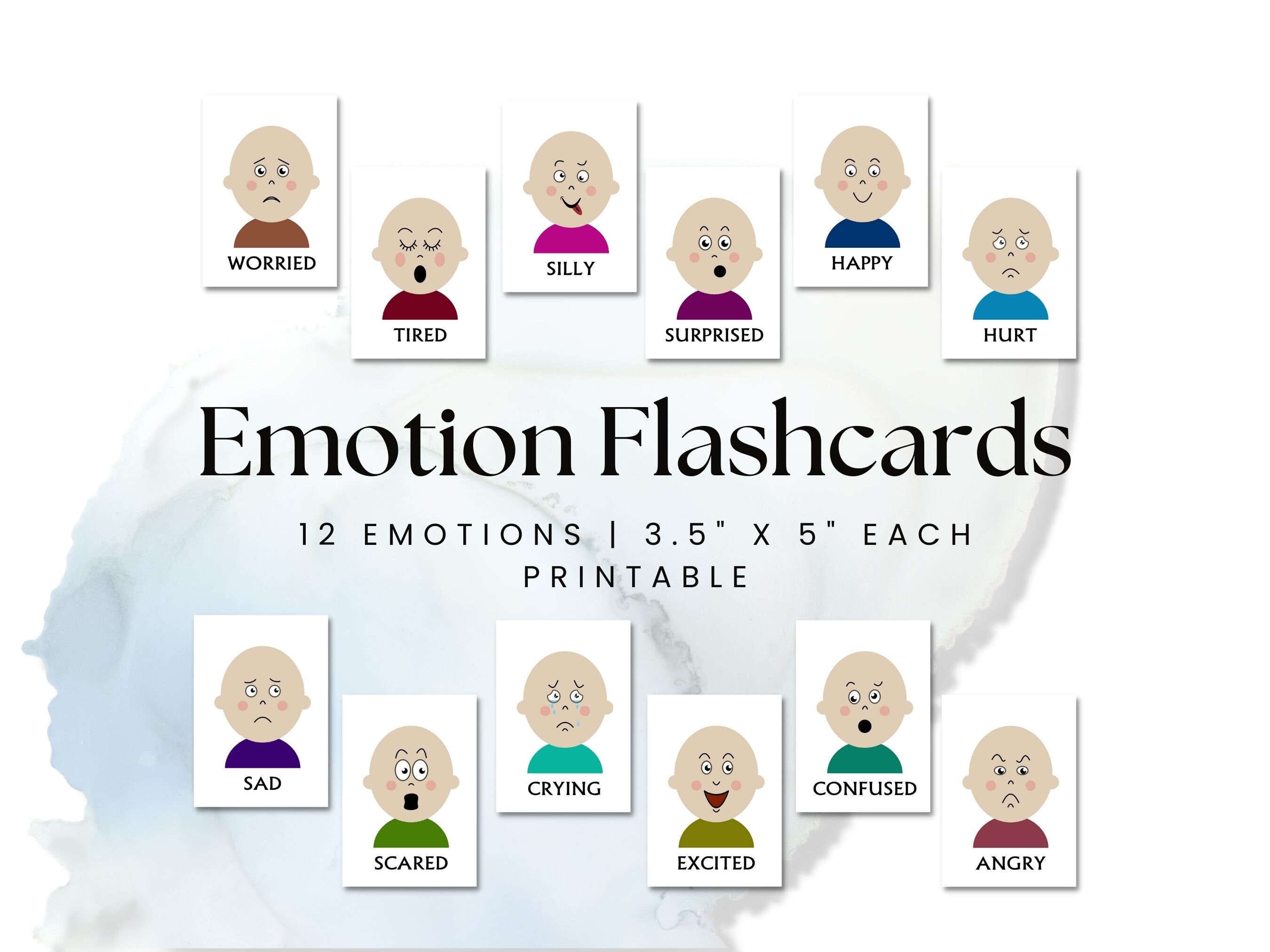 Emotion Flashcards, Montessori Feelings Chart, Calming Corner for ...