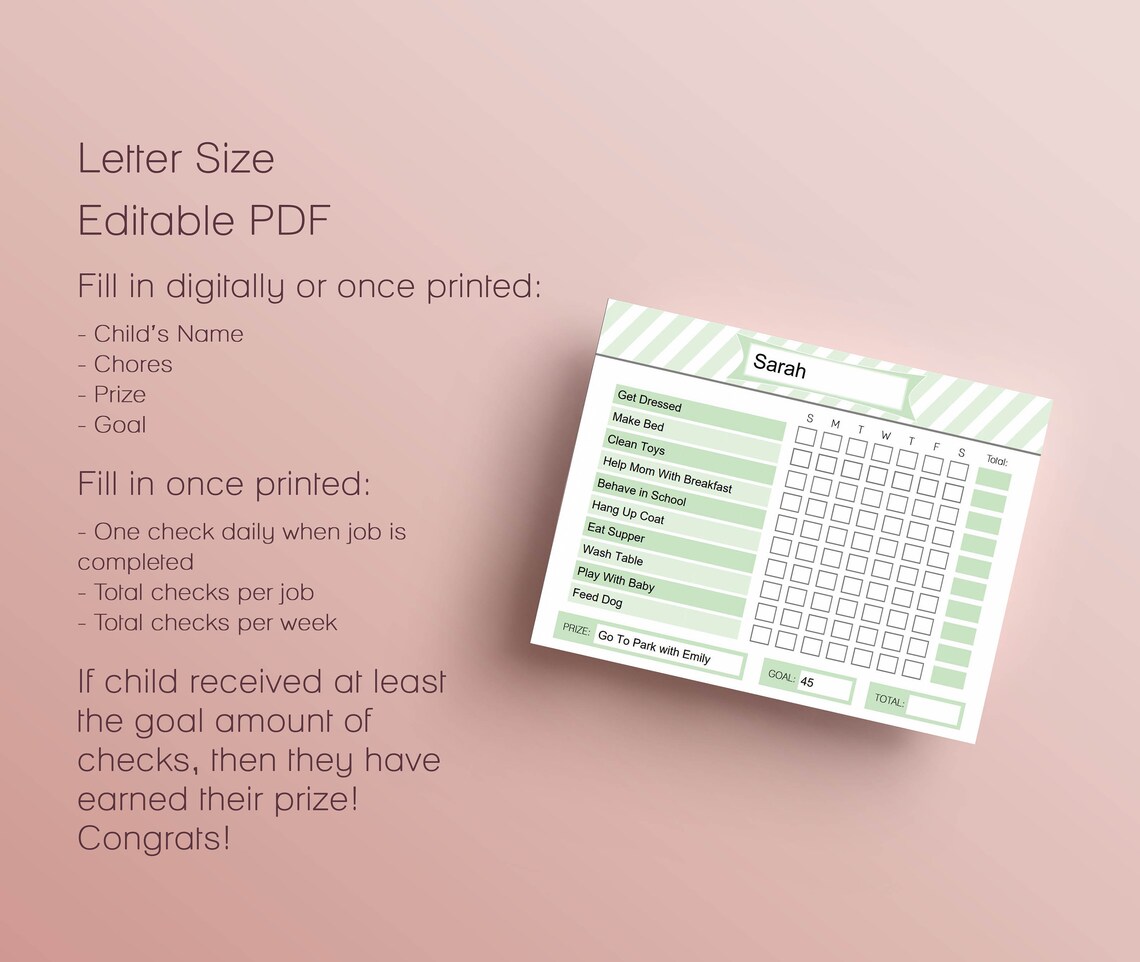 Editable Visual Schedule for Girls, Weekly Schedule for Toddler ...