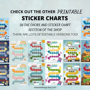 Rainbow Sticker Chart for Kids Chore Chart Potty Training - Etsy