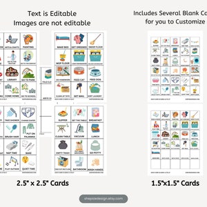 Editable Chore Cards for Kids, Toddler Chores, Kids Chores, Preschool ...