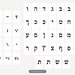 Alef Bet Flash Cards Printable, Hebrew Alphabet, Jewish Cards, Aleph ...