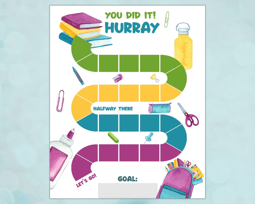 Back to School Chart, Homework Chart, Potty Training Chart, Sticker ...