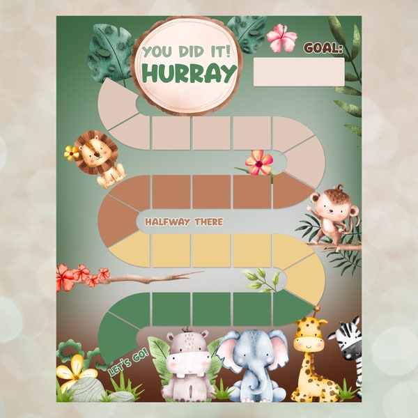 Zoo Reward Chart - Etsy
